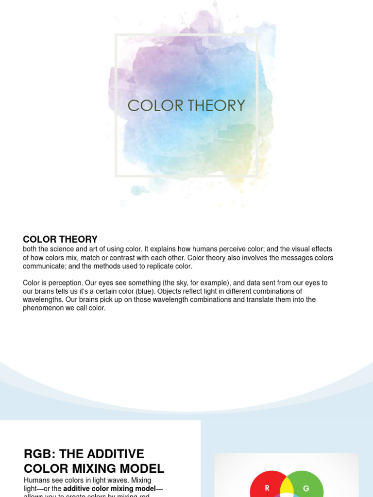 Color Theory | PDF | Color | Hue
