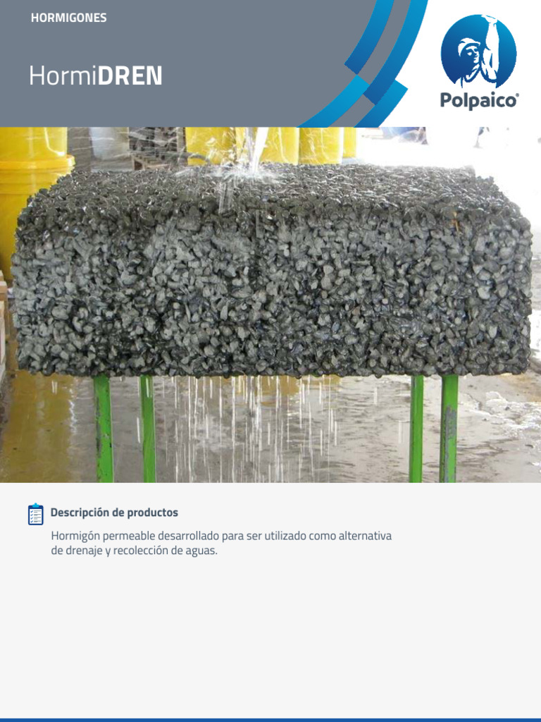 Hormi DREN | PDF | Hormigón