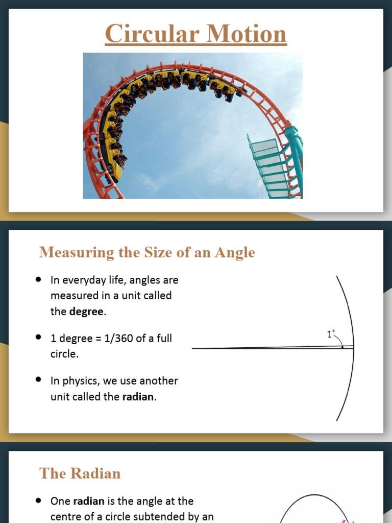 Circular Motion | PDF | Angle | Acceleration