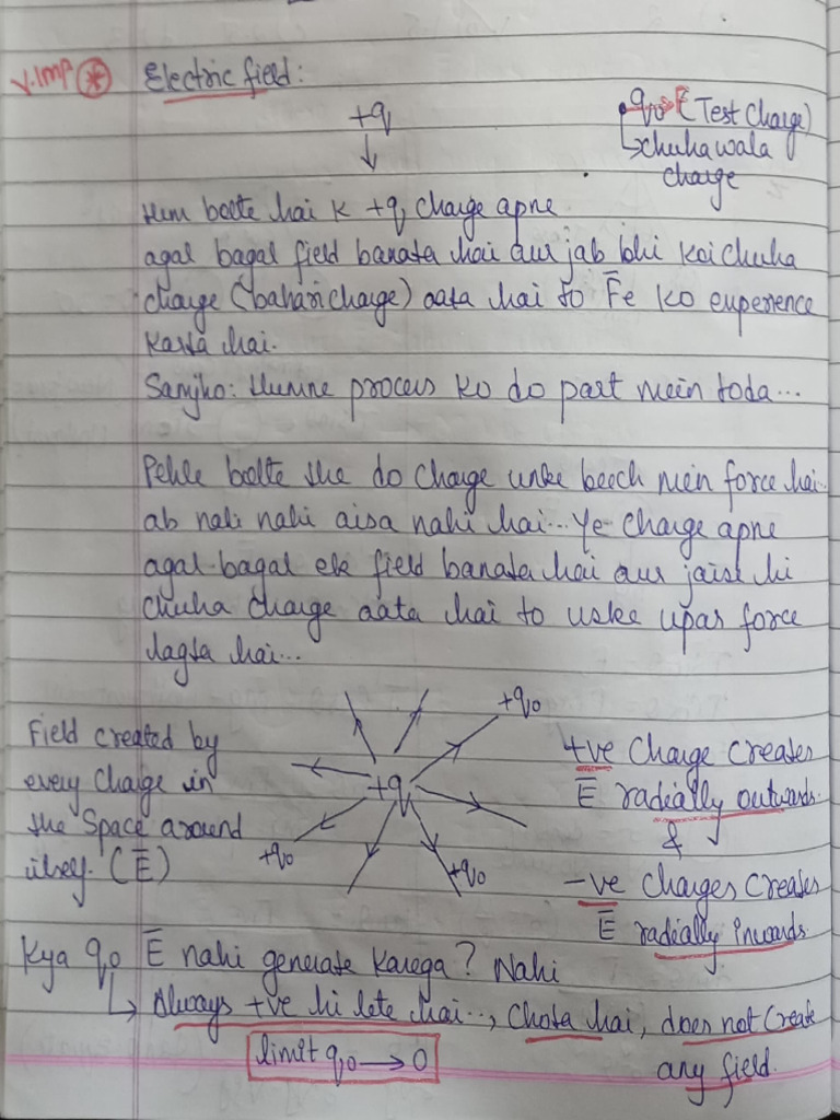 Electrostatics - 3 (From Electric Field) | PDF