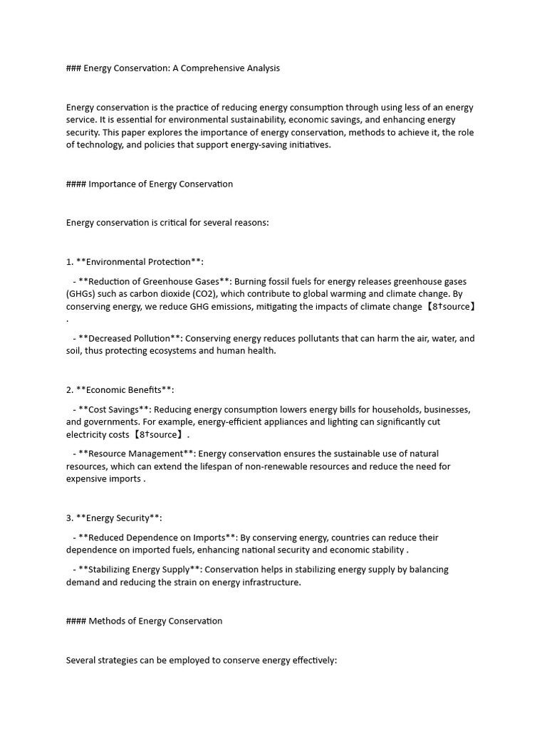 Energy Conservation | PDF | Energy Conservation | Efficient Energy Use