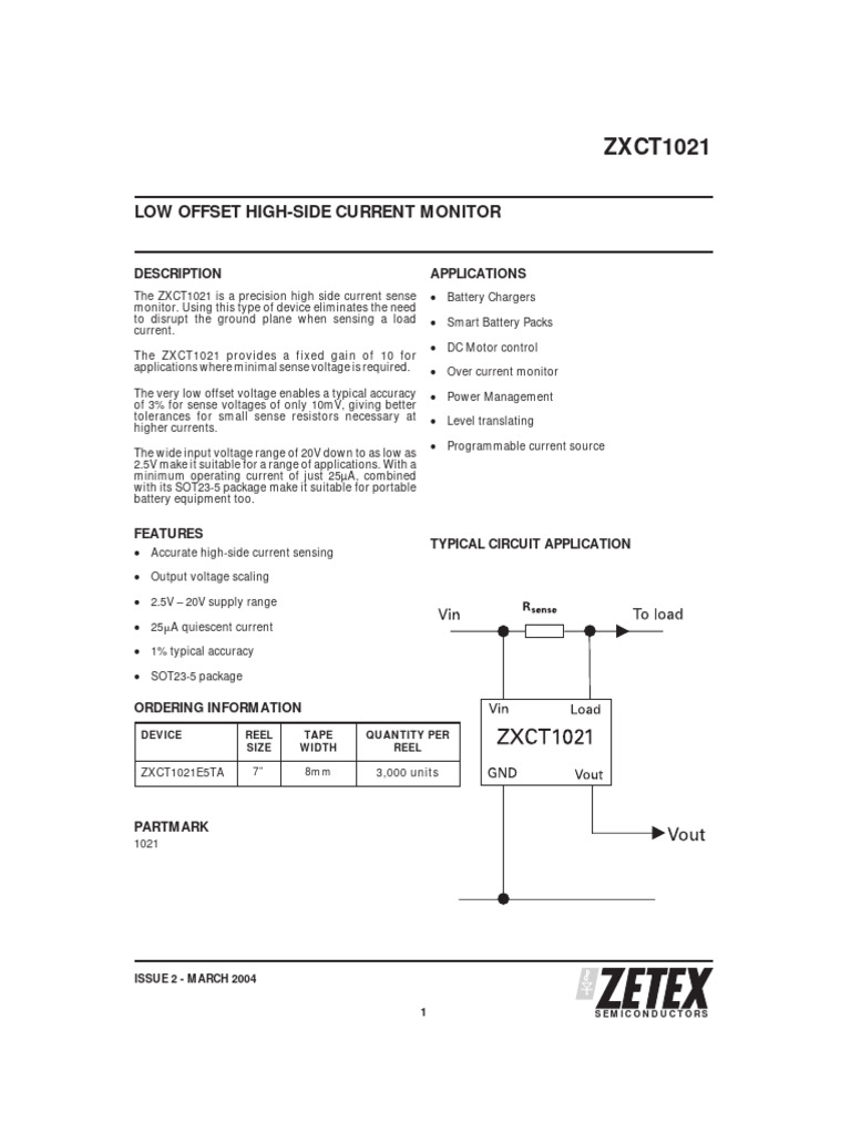 ZXCT 1021 | Download Free PDF | Resistor | Electrical Engineering