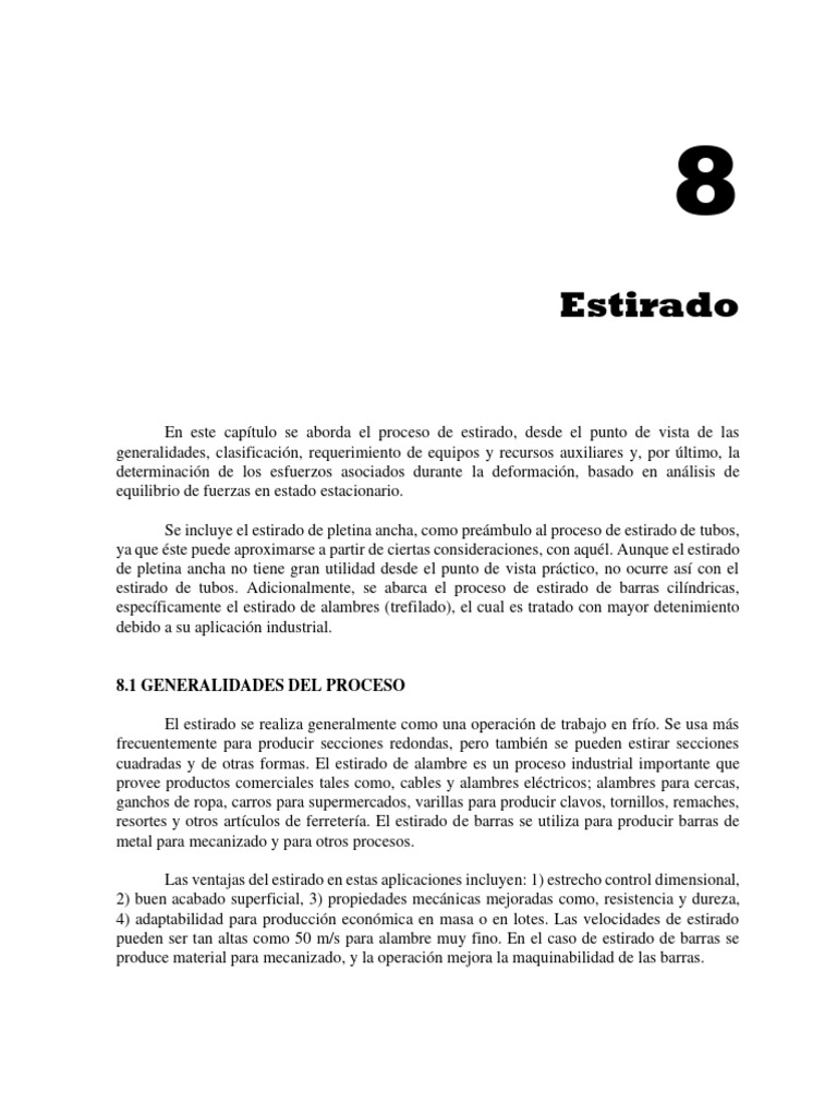 Estirado 8 | PDF | Cable | Deformación (ingeniería)