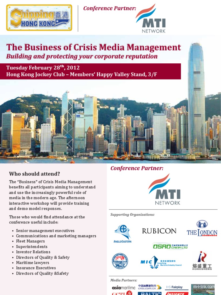 Crisis Media Management | PDF | Hong Kong | Mass Media