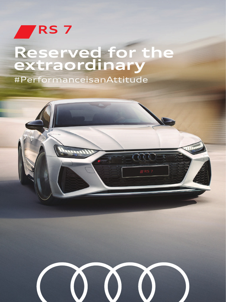 Audi RS7 Sportback 2022 ME | PDF | Audi | Luxury Vehicles