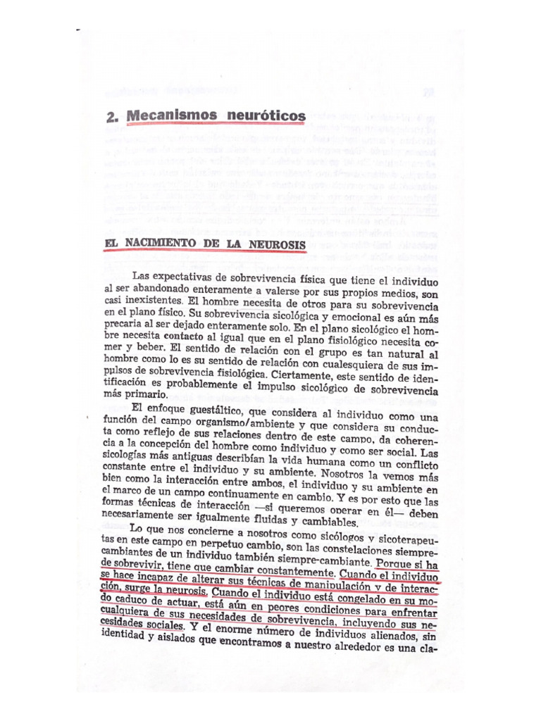 1.2. Mecanismos Neuróticos | PDF