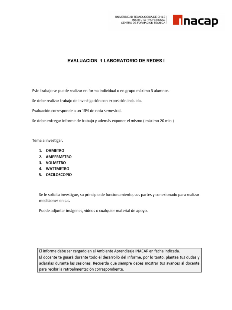 Evaluacion 1 Laboratorio de Redes 1 | PDF