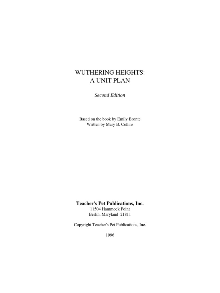 WutheringHeights | Download Free PDF | Heathcliff (Wuthering Heights ...