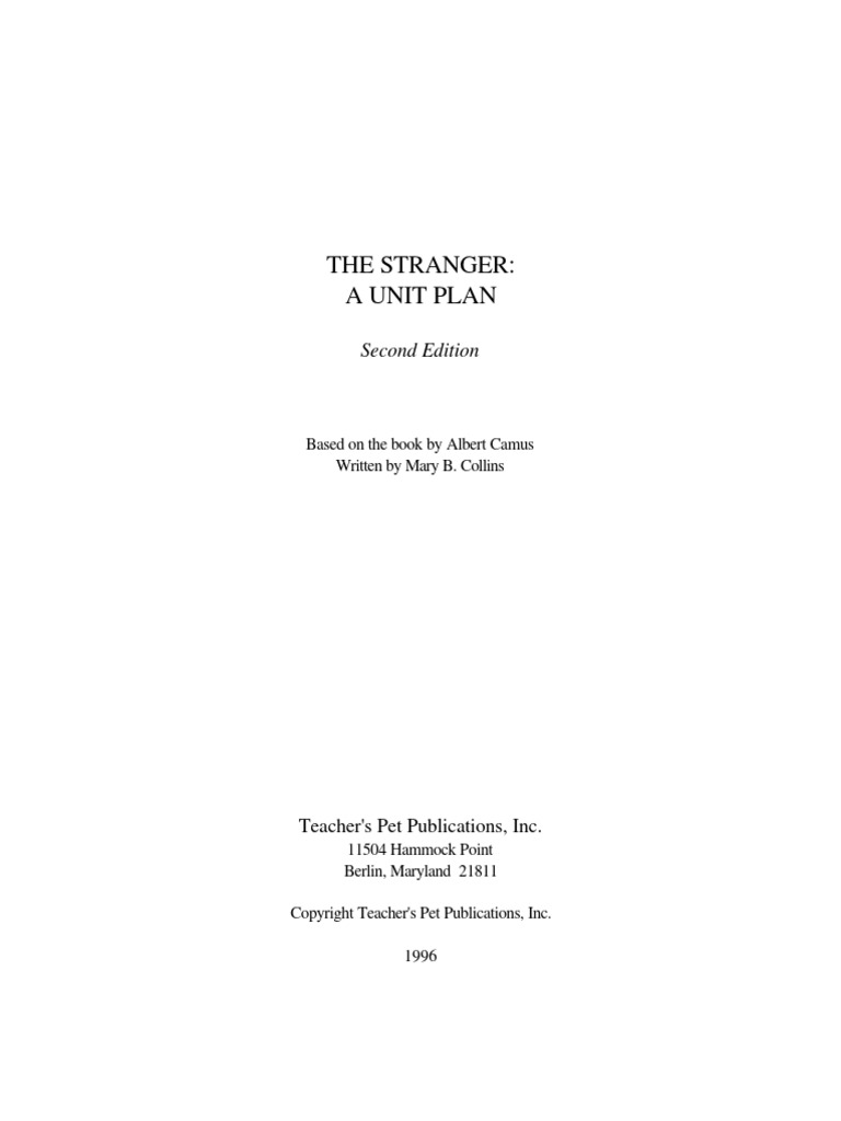 Stranger | PDF | Albert Camus