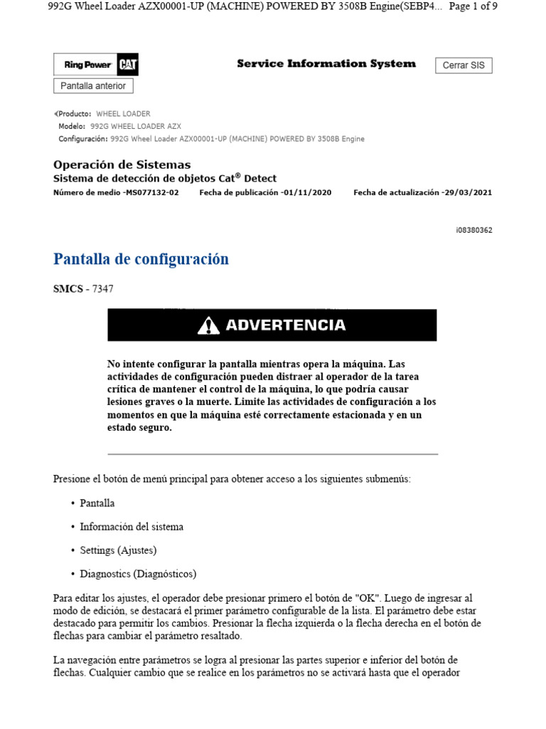 Pantalla de Configuración | PDF | Ciencias de la Computación | Software