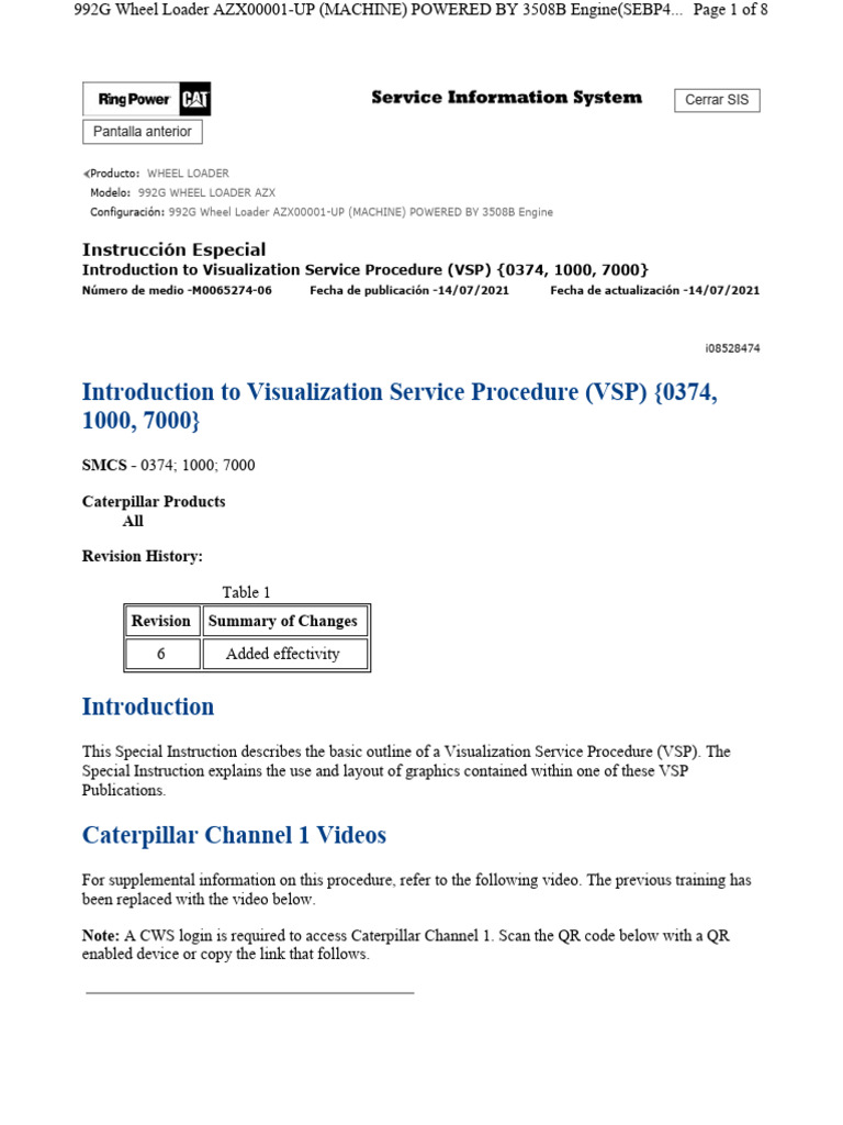 Introduction To Visualization Service Procedure (VSP) (0374, 1000, 7000 ...