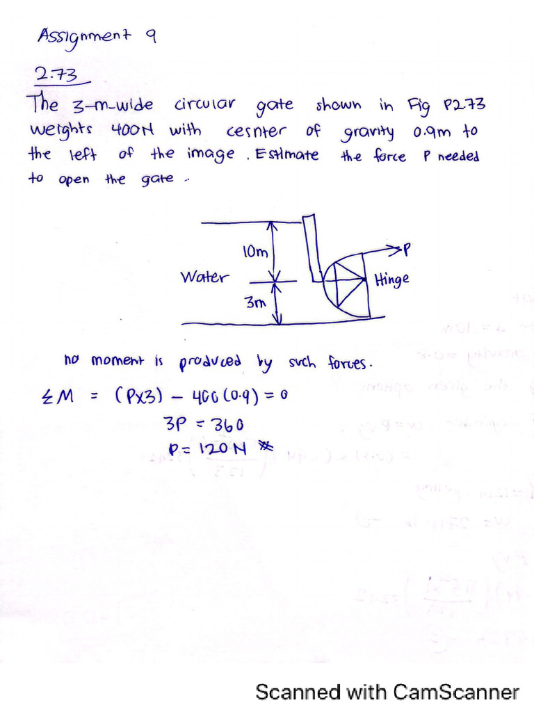 Assignment 9 Fluids | PDF