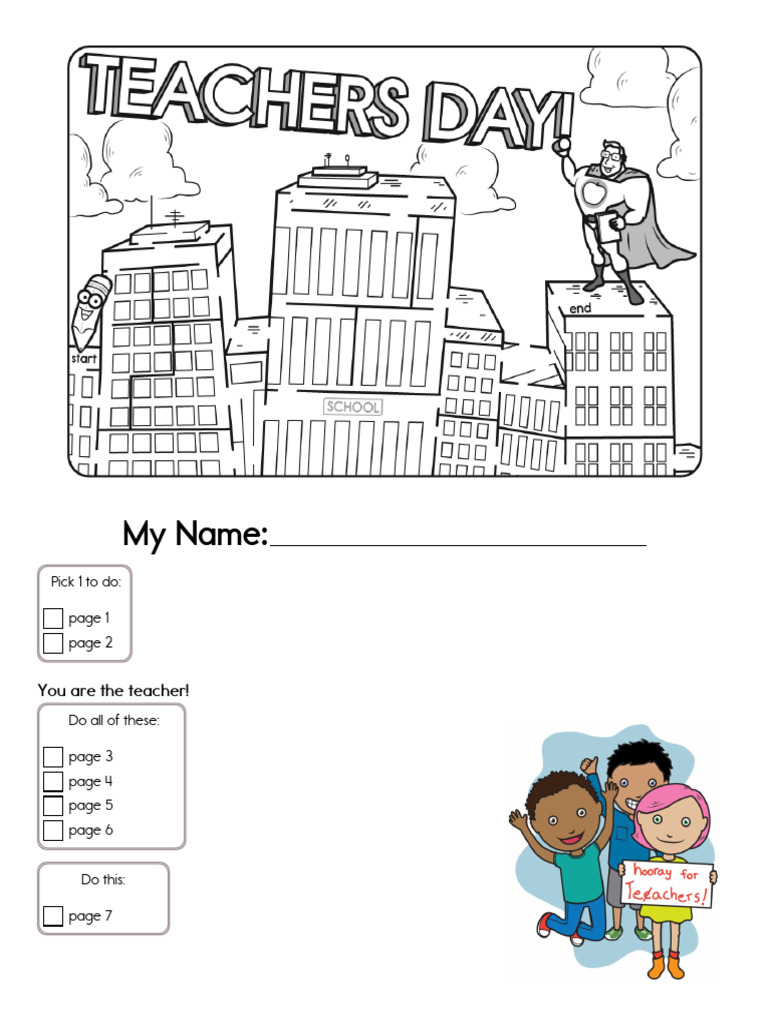 Grade 6 Teacher Day Worksheet | PDF