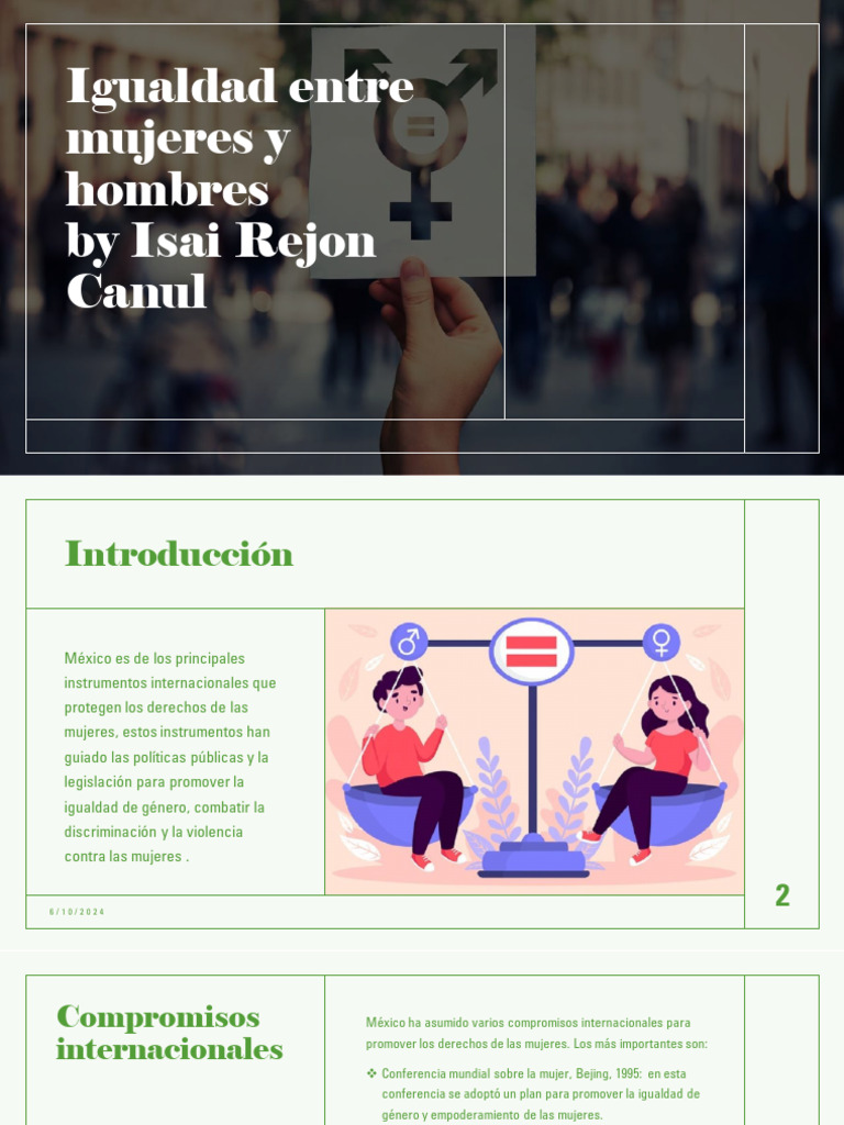 Igualdad de Género en México: Avances y Compromisos | PDF | Estudios de ...
