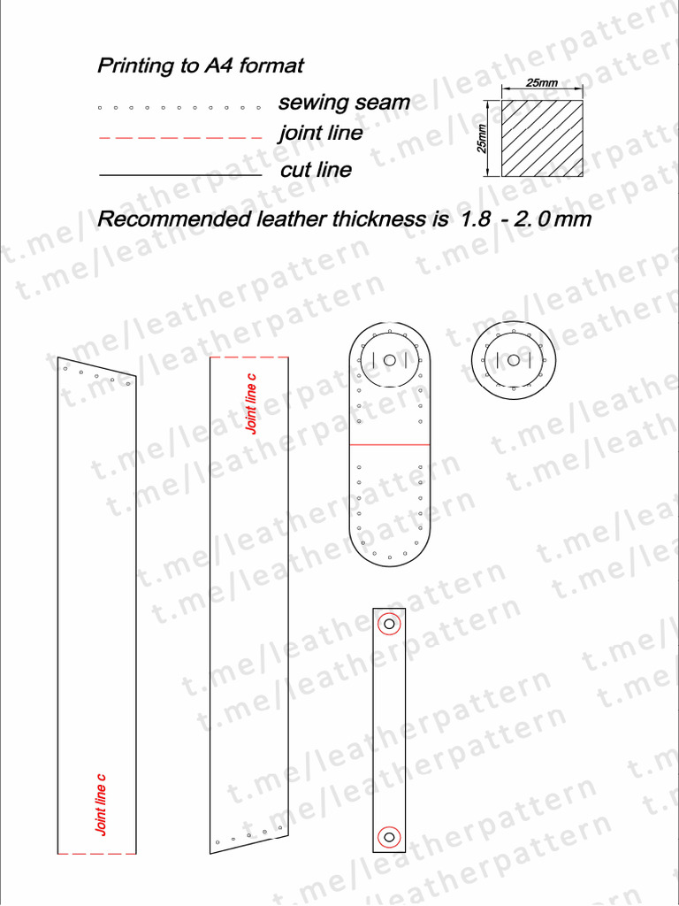 Akasha Leather Bag Pattern | PDF