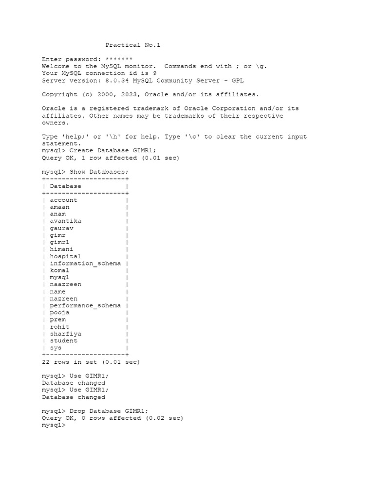 91 Club | PDF | My Sql | Sql