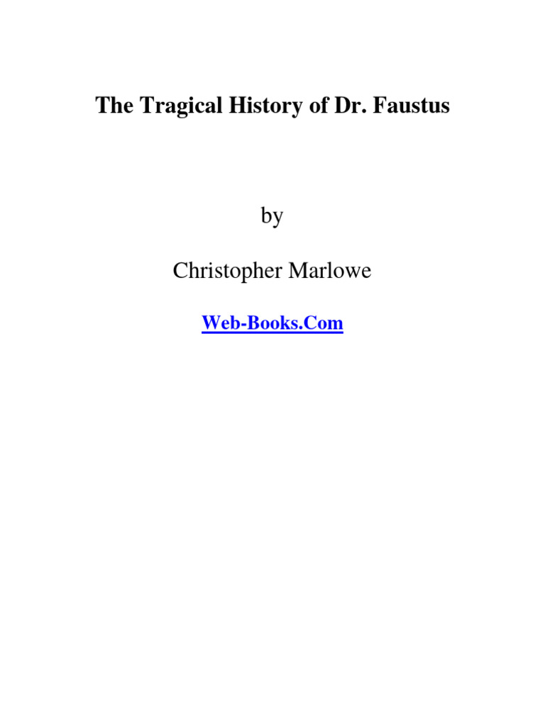 The Tragical History of DR Faustus | PDF | Religion & Spirituality