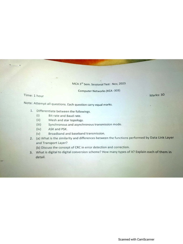 Computer Network PYQ | PDF