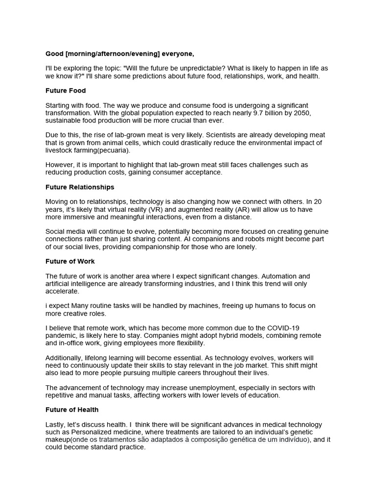 Future Apresentacao Ing | PDF | Artificial Intelligence | Intelligence ...