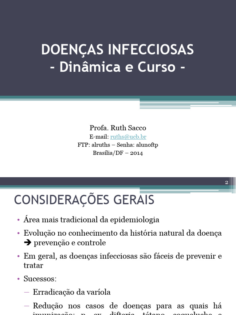 Aula 5_Doenças Infecciosas_Dinâmica e Curso | Download grátis PDF ...