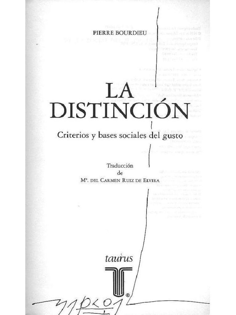 Bourdieu La Distincion Tercera Parte Capitulo 5 | PDF