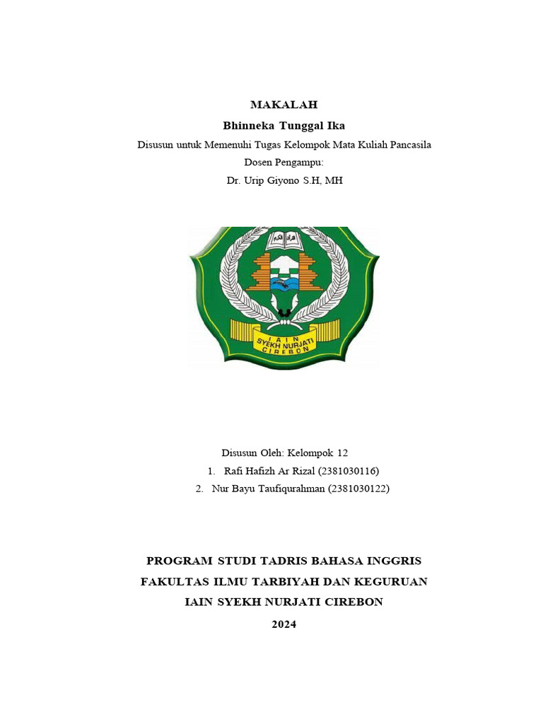 Pancasila Mas Bayu & Mas Rafi | PDF