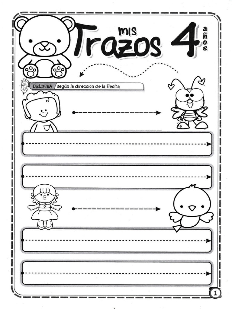 Cuadernito Mis Trazos para 4 Años | PDF