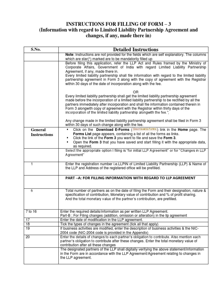 New Form 3 | Limited Liability Partnership | Partnership