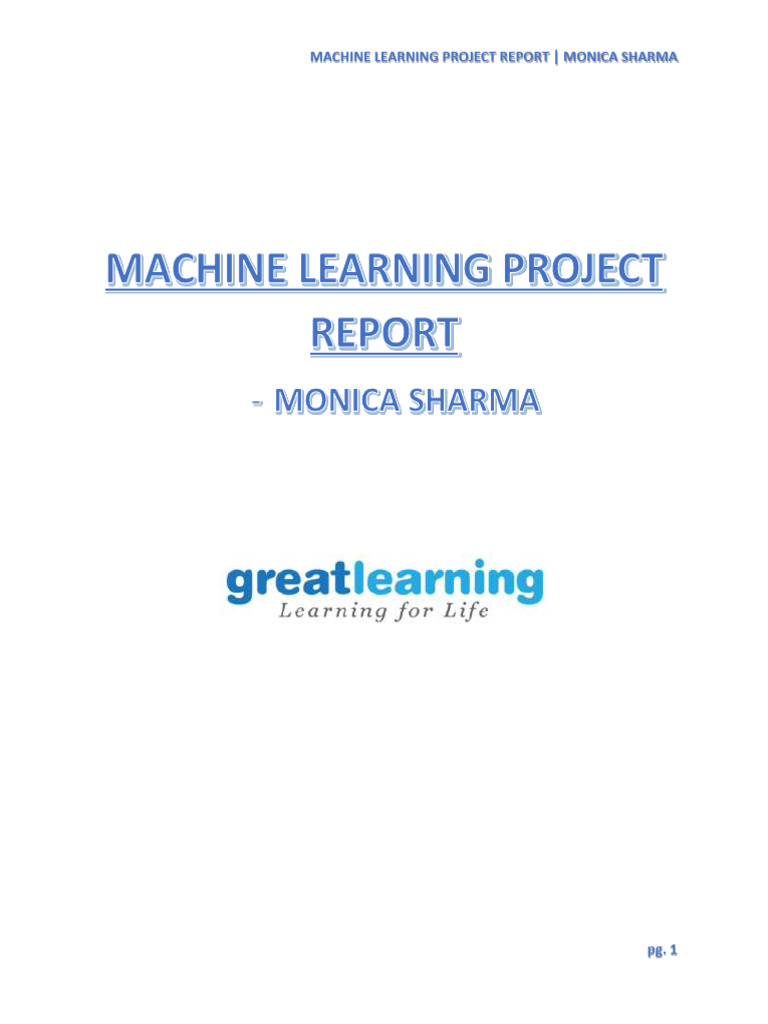 ML Project - Monica Sharma | PDF | Machine Learning | Applied Mathematics