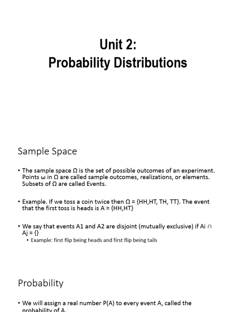 Unit 2 (2) - 1 | PDF | Probability Distribution | Least Squares