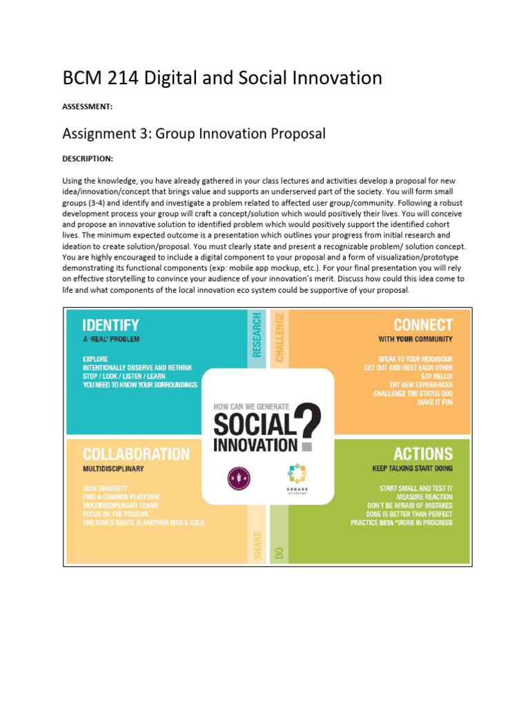 BCM 214 Assignment_3 | Download Free PDF | Evaluation | Innovation