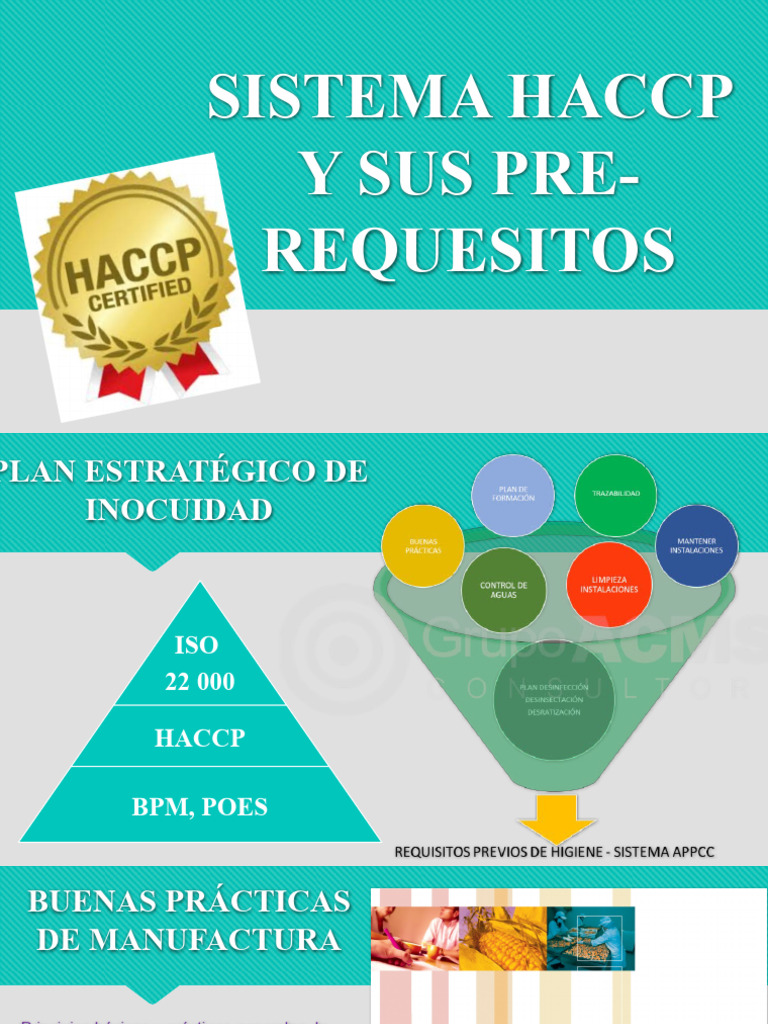 Sistema Haccp y Sus Pre-Requesitos. Presentación Ucn | PDF | Análisis de Riesgo y Puntos ...