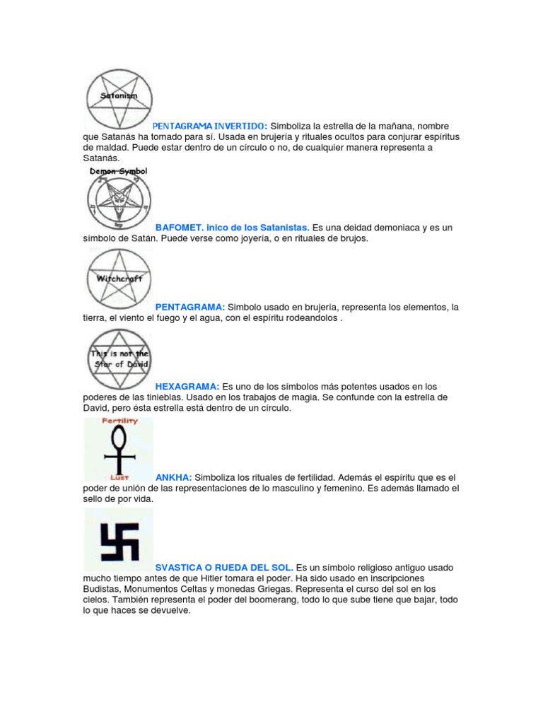 Significado del Pentagrama Invertido | PDF | Satán | satanismo