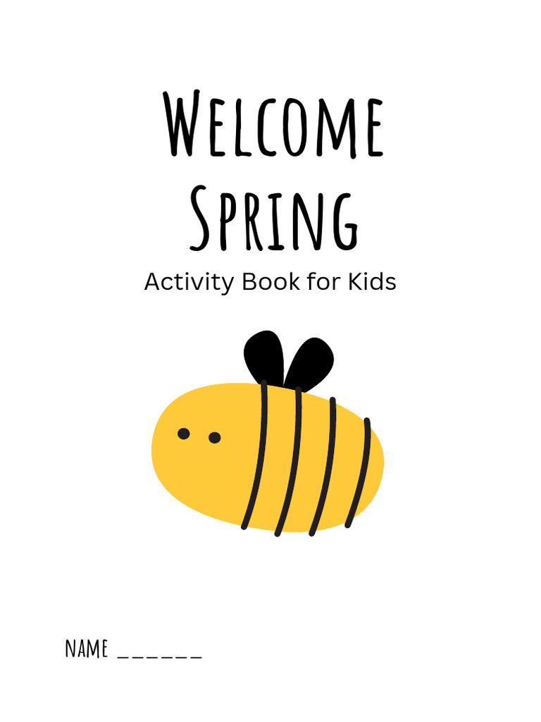 Kindergarten Spring Activity Book | PDF | Language Arts & Discipline