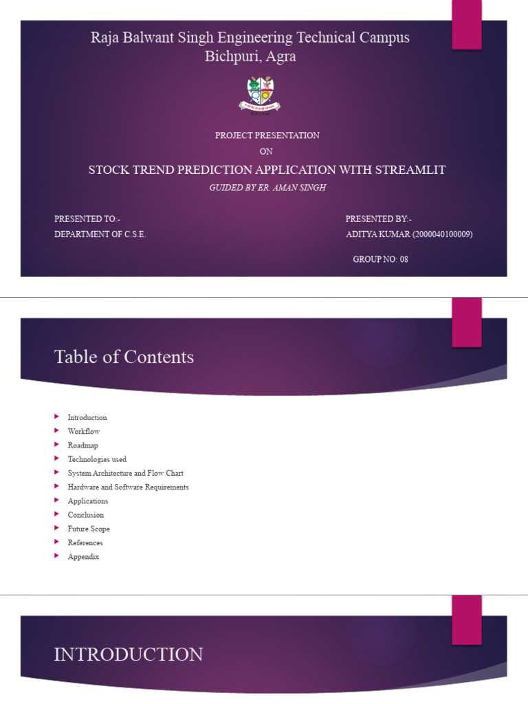 Final Ppt123 Pdf Machine Learning Algorithmic Trading 