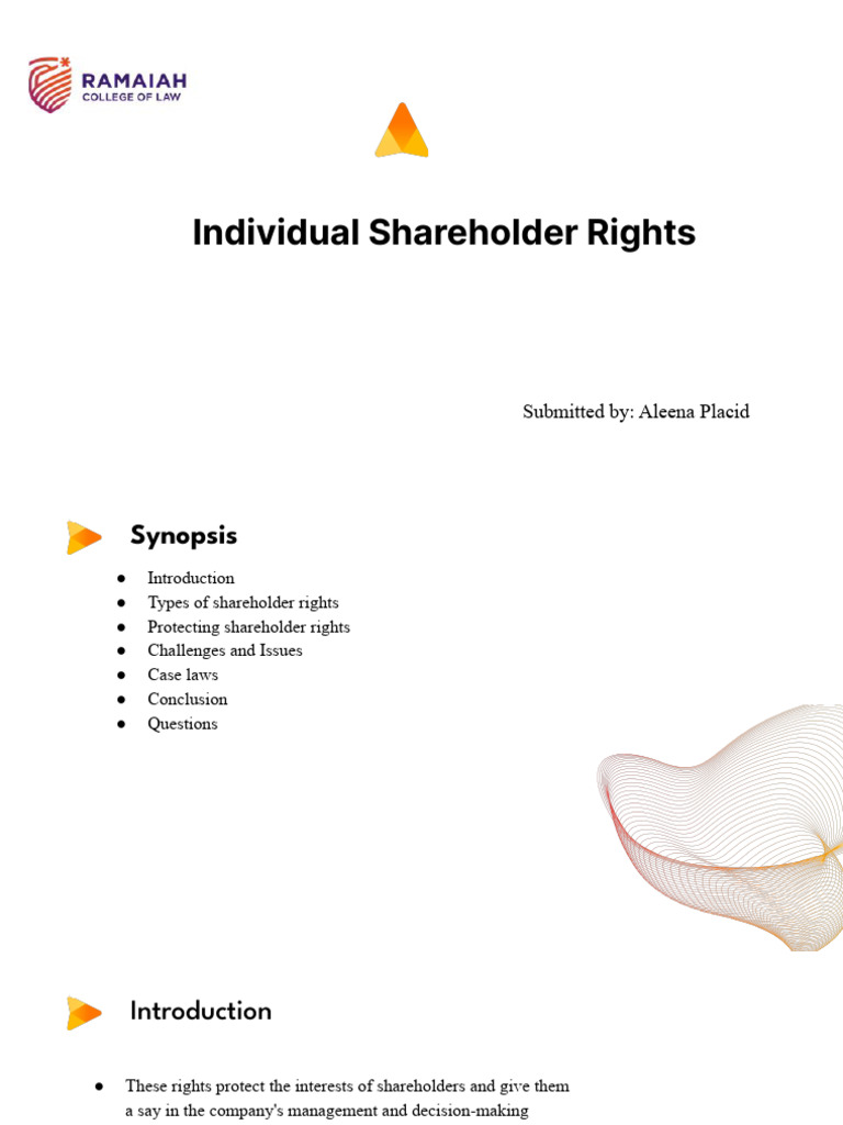 Individual Shareholder Rights | PDF | Corporate Governance | Dividend