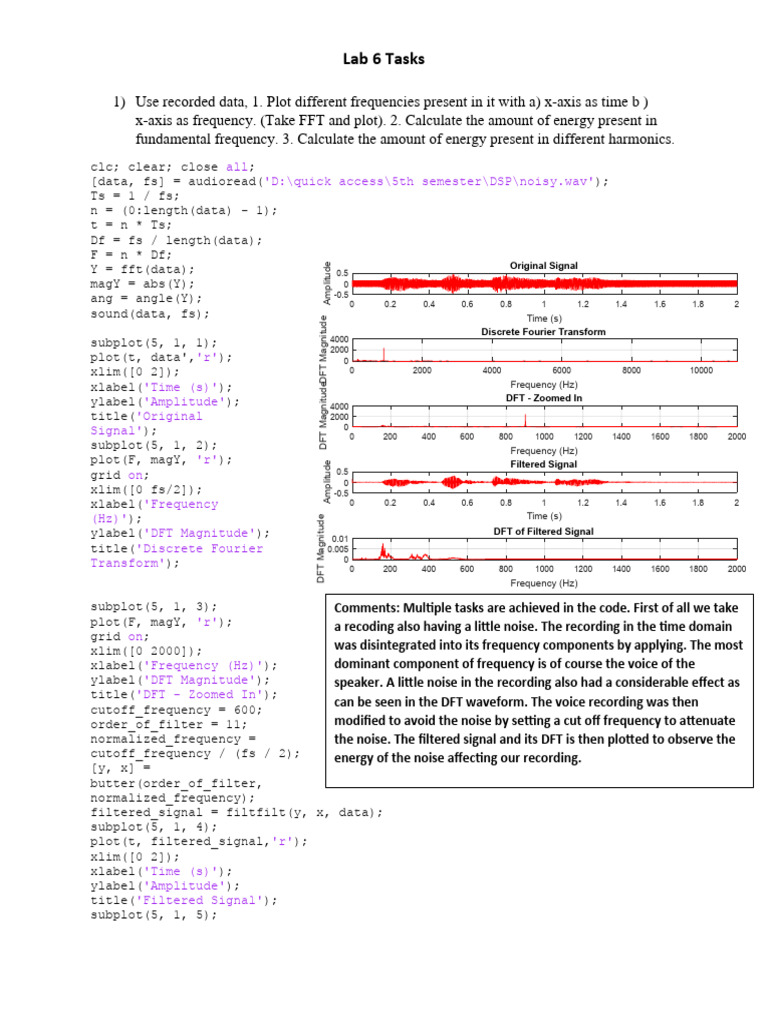 audio signal analysis by FFT | PDF | Discrete Fourier Transform ...
