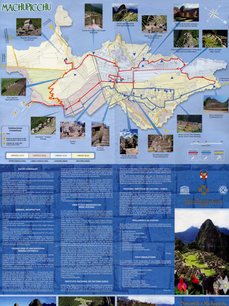 Mapa Oficial Machupicchu | PDF