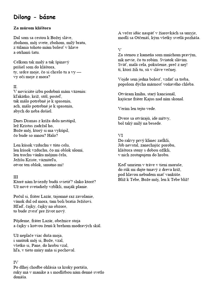 Dilong - Básne | PDF