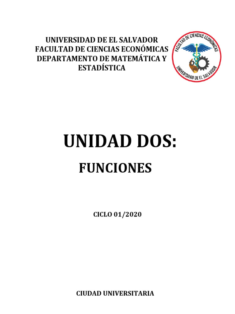 UNIDAD II MAT I - Ciclo 01 - 2020 | PDF | Función (Matemáticas) | Pendiente