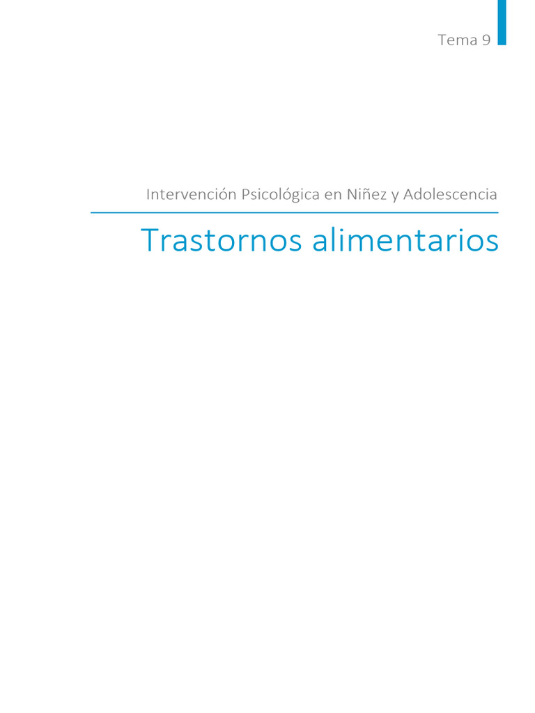 Trastornos Alimentarios | PDF | Desorden alimenticio | Bulimia nerviosa