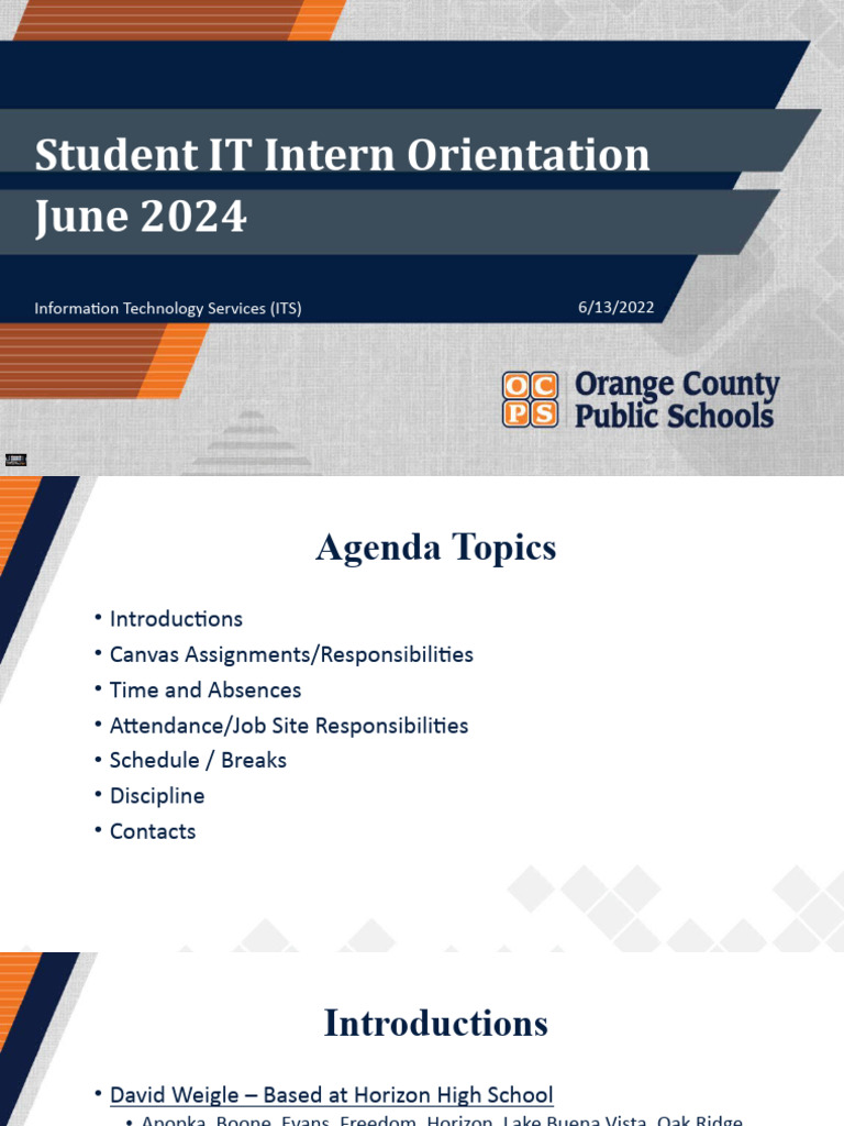 2024 Student IT Intern Orientation | PDF | Computing