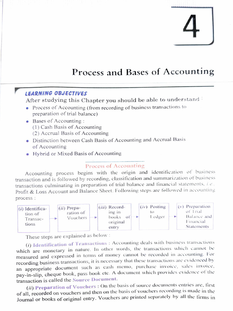 CHP-Process and Bases of Accounting | PDF | Debits And Credits | Expense