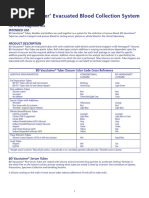 BD Evacuated Blood Collection System | PDF | Blood Plasma | Coagulation