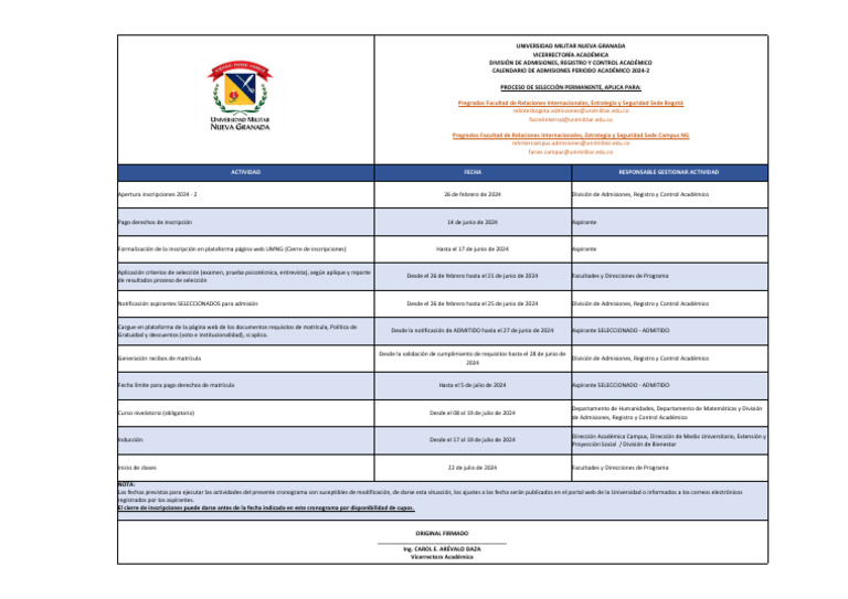 Bta y Campus Relaciones 20242 | PDF