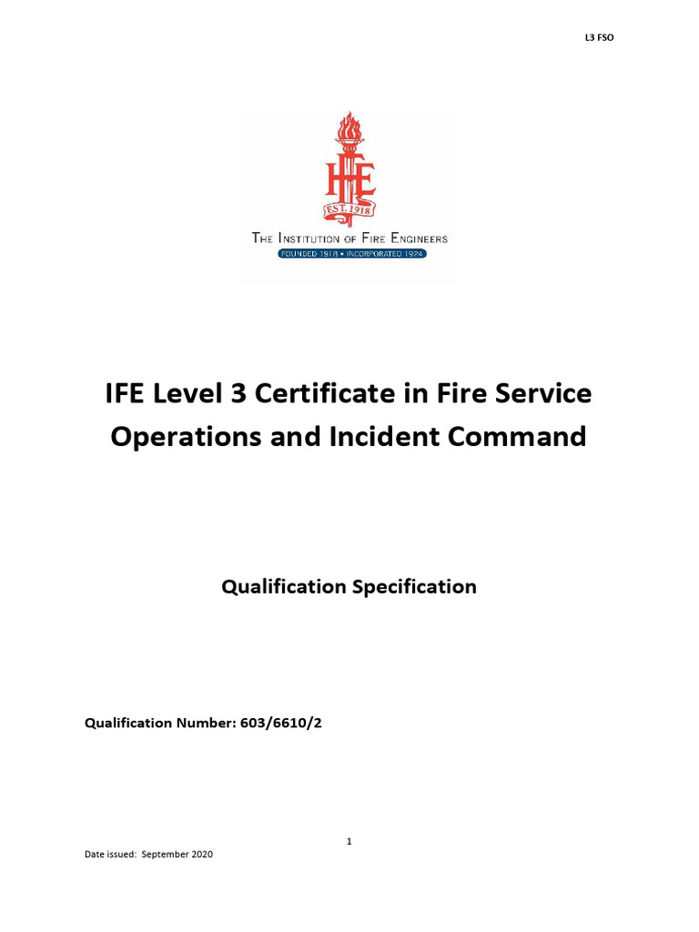 L3 - Fire Service Operations and Incident Command | PDF | Incident ...