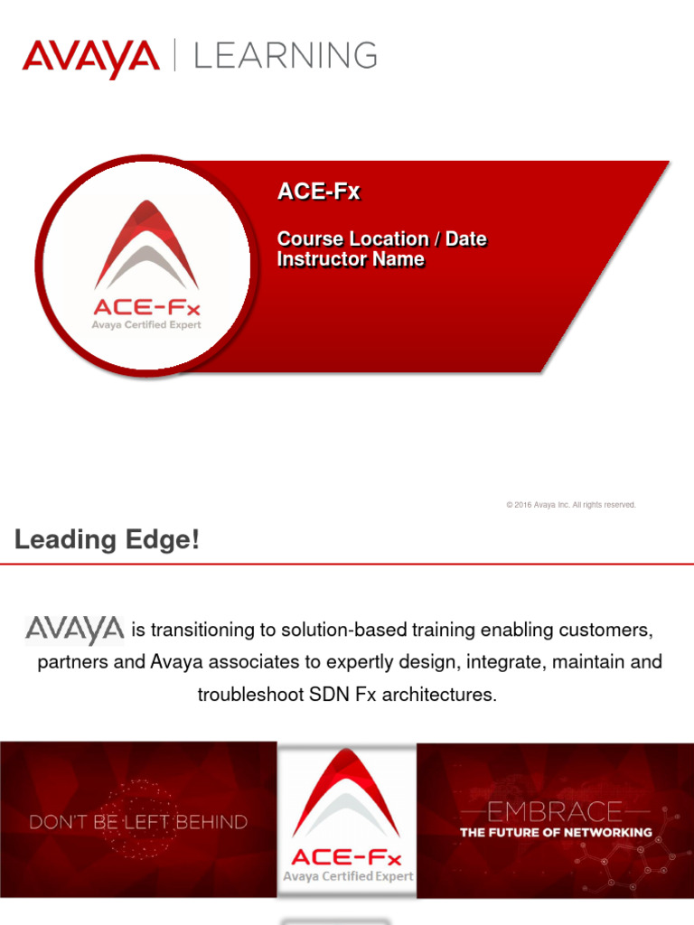 ACEFx L1 Day1 - 18july2016 | PDF | Computer Network | Computing