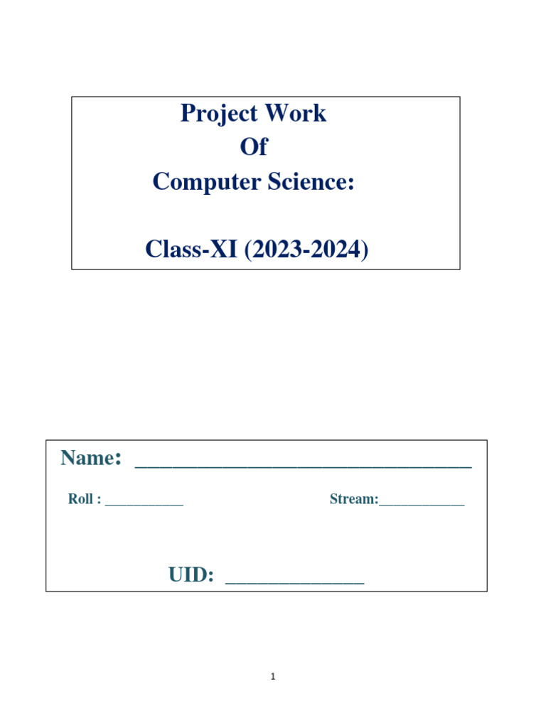 Compprojectt | PDF | Computer Program | Programming