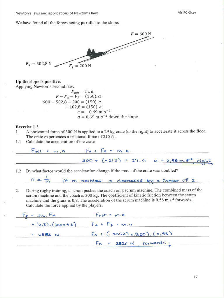 B - 3 - G11 Newton's Laws MEMO PG 17 To 32 | PDF