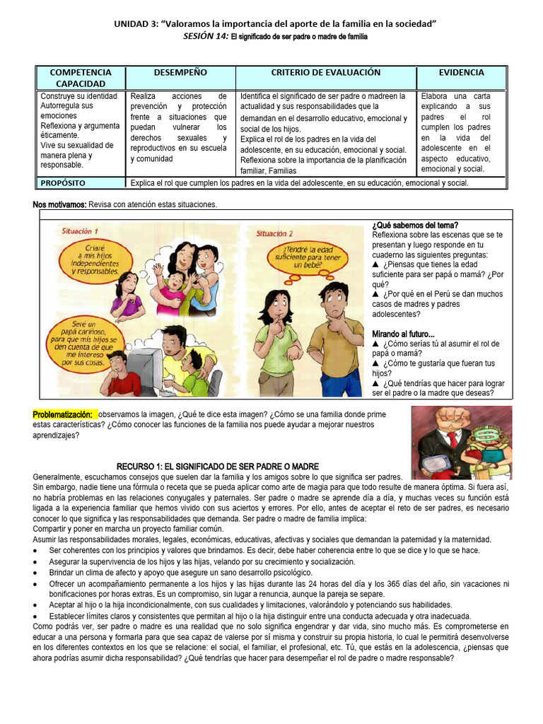 Act 5 U3 DPCC 5 2 | PDF | Familia | Amor